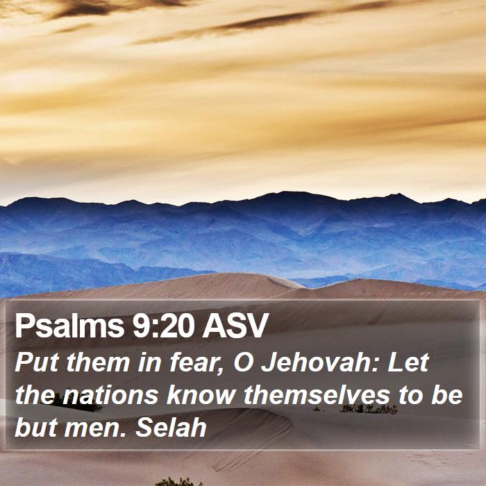 Psalms 9 Scripture Images - Psalms Chapter 9 ASV Bible Verse Pictures